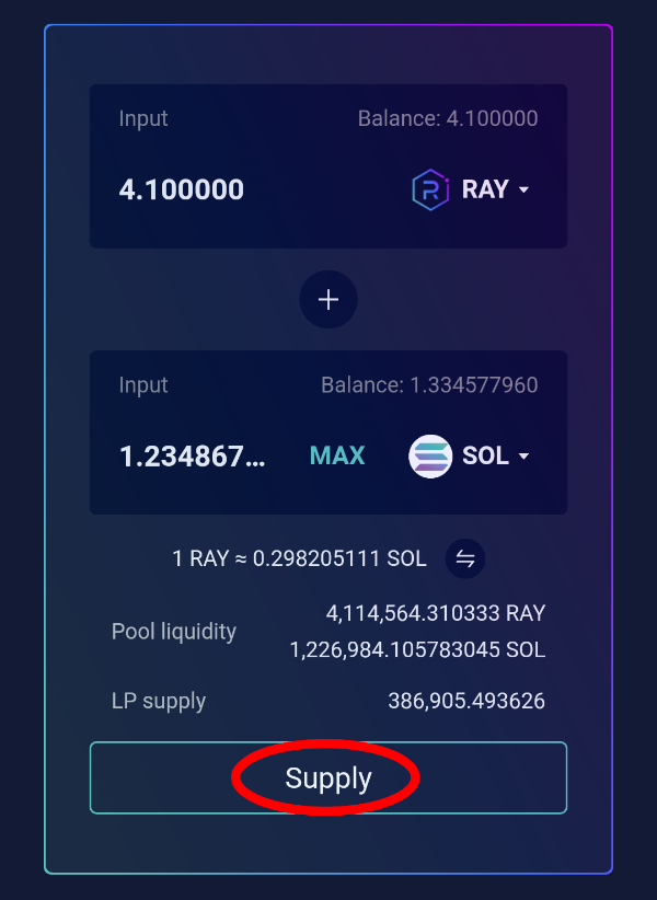 【Raydium】LPトークン(RAY-SOL)でファーミングする方法をSollet作成から解説 ｜ こんとりLab -節約パパの ...